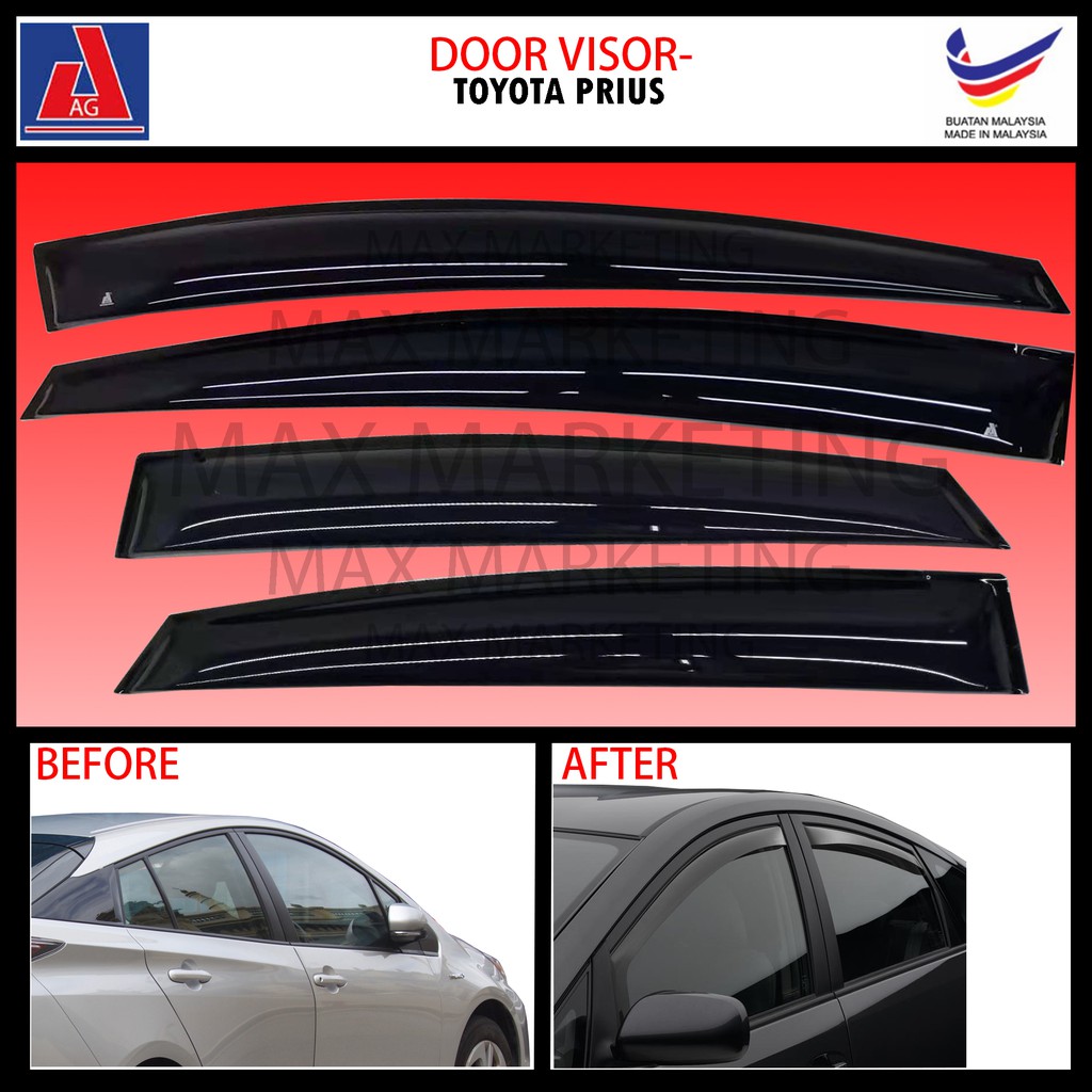 Toyota Prius XW30 (3rd Gen) 2009-2015 AG Door Visor Air Press Wind ...