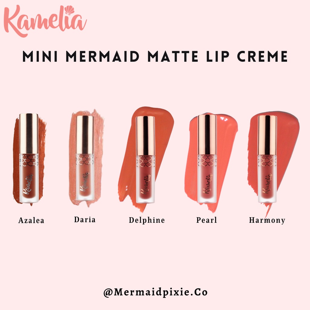 Kamelia Cosmetics Mini Mermaid Matte Lip Creme | Shopee Malaysia