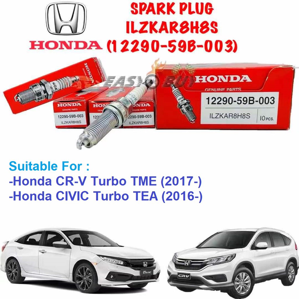 HONDA Spark Plug 12290-59B-003 ILZKAR8H8S -Honda CRV 2017- TME (TURBO ...