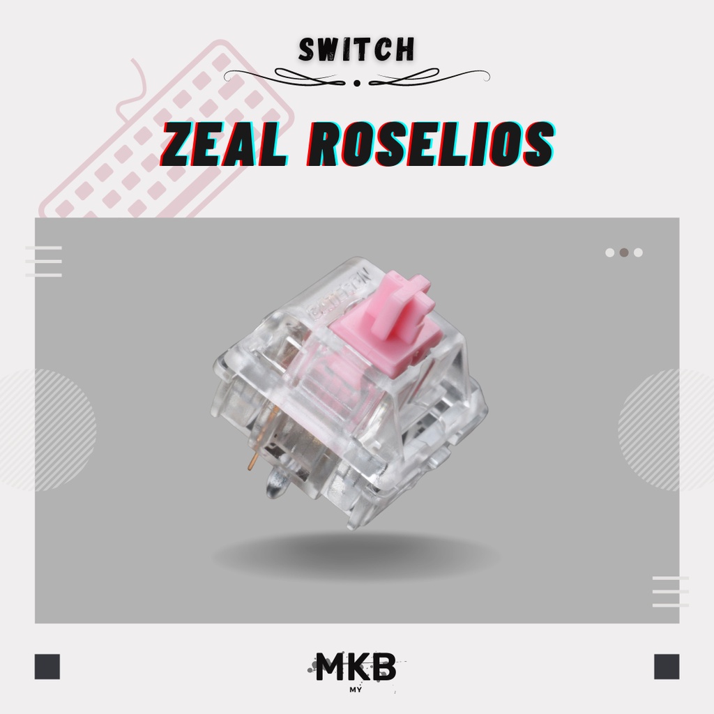 Gateron x Zealpc Roselio Roselios 67g Silent Linear Switches Switch for ...