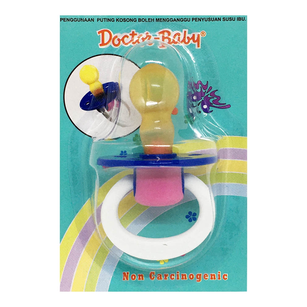 Doctor Baby Short Rubber Soother Pacifier Puting - 502-C | Shopee Malaysia