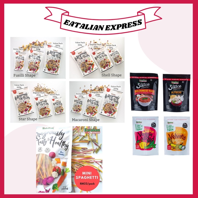 🔥🔥EATALIAN EXPRESS MIXED VEGE PASTA 8M ABOVE | Shopee Malaysia
