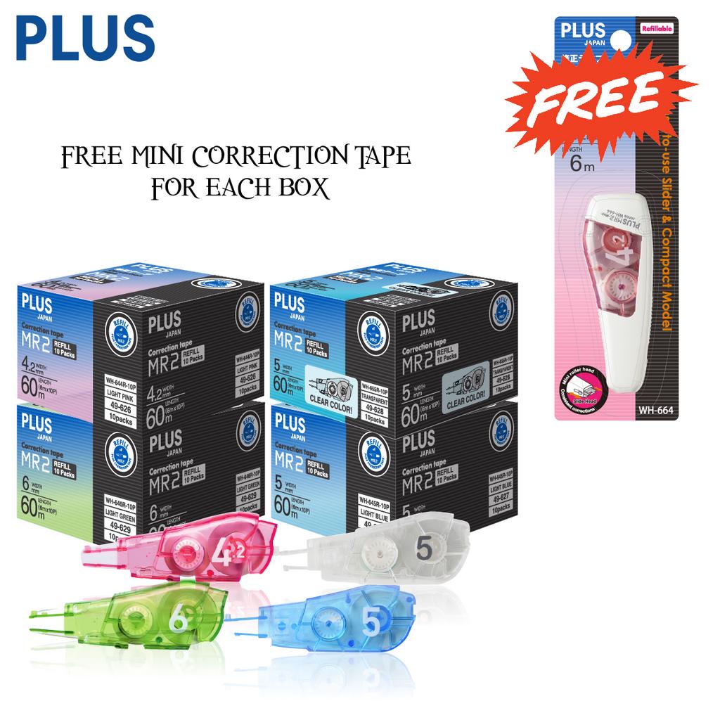 PLUS 10 In 1 Whiper MR2 Correction Tape Refills | Shopee Malaysia