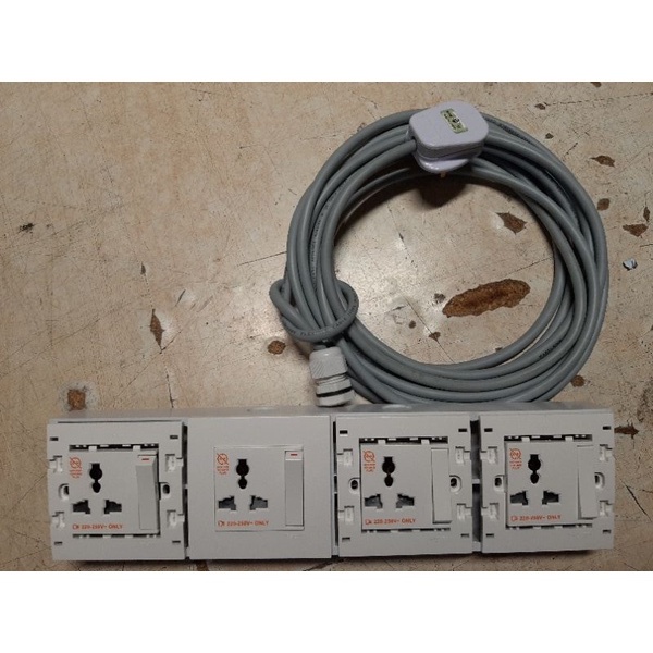 (3800Watt) Heavy Duty 13A Multi/Universal socket Extension - Simon ...