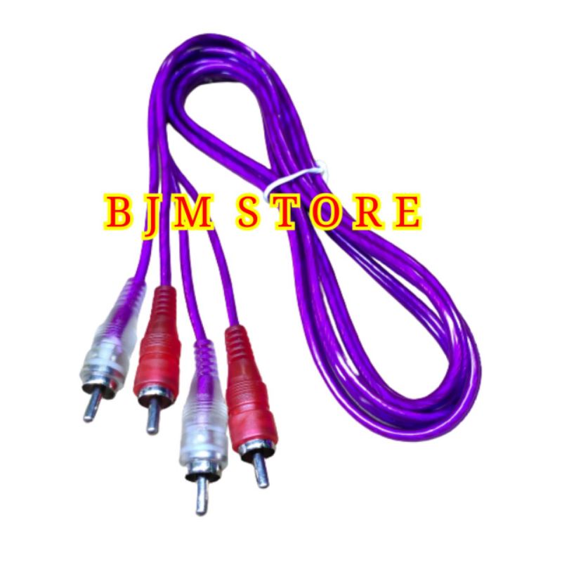 Transparent RCA 2-2 Audio Cable (2R /1.5M RCA Cable) | Shopee Malaysia