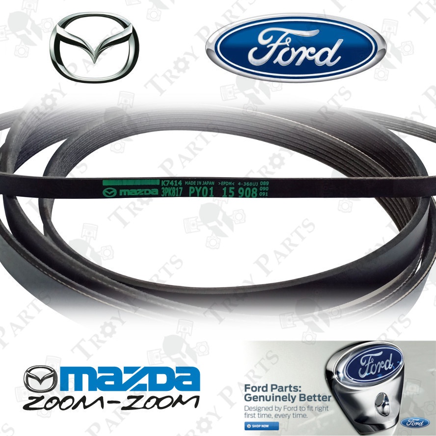 Original Ford Mazda Aircond Alternator Fan Belt PY01-15-908 for Mazda ...
