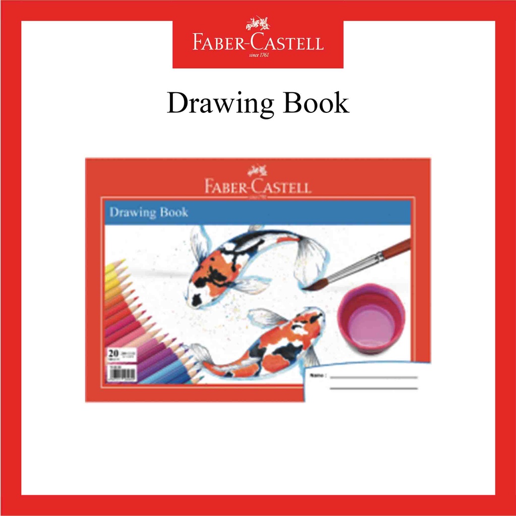 Faber Castell Drawing Book / Drawing Book / A4 Size / Fish Motif ...