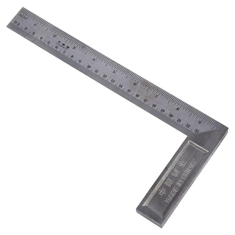 Try Square Steel Carpenter Square Scale Ruler Tools L Shape Pembaris ...