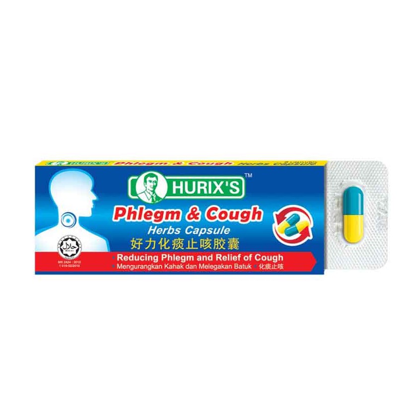 HURIX'S PHLEGM & COUGH HERBS CAPSULE 6'S (EXP:06/2028) | Shopee Malaysia