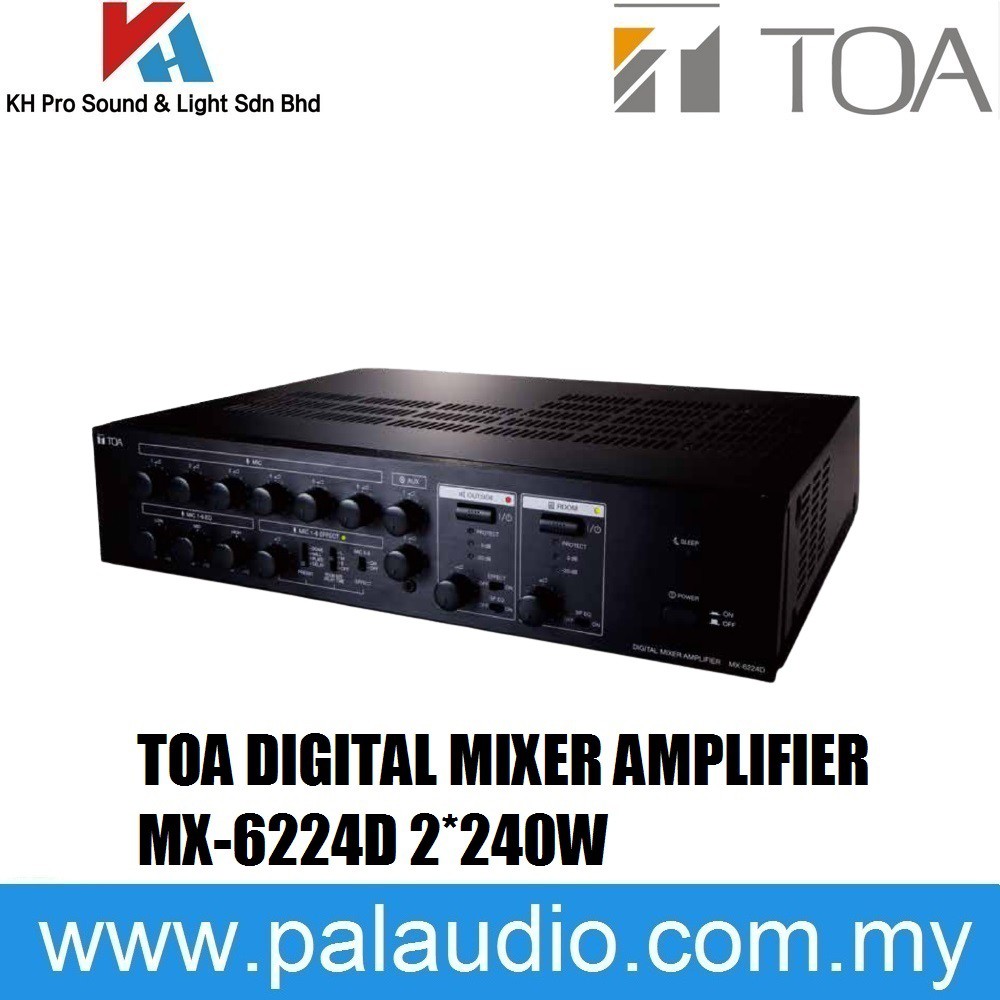 TOA Digital Mixer Amplifier Mx-6224D 2*240W | Shopee Malaysia