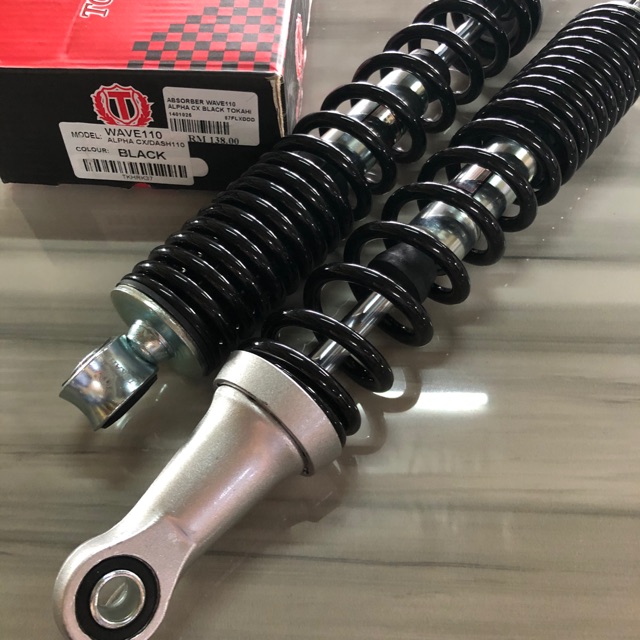 absorber honda dash / wave110 aplha cx /future red/black/yellow/silver ...