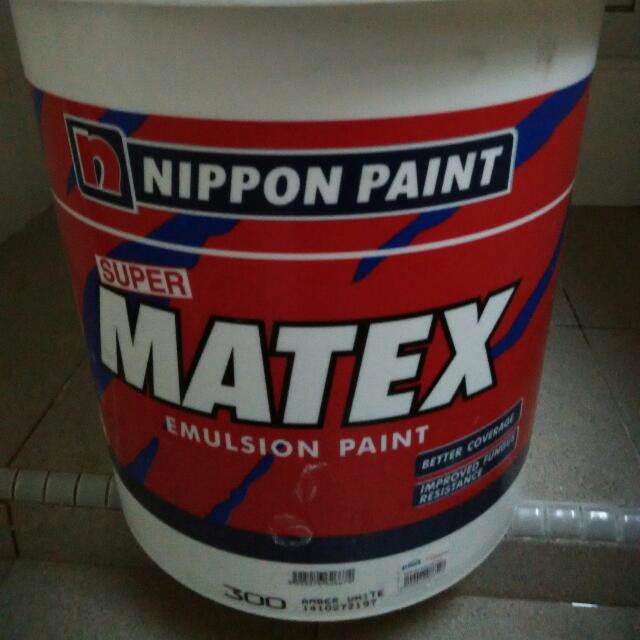 18L Nippon Super Matex Emulsion Paint Interior | Shopee Malaysia