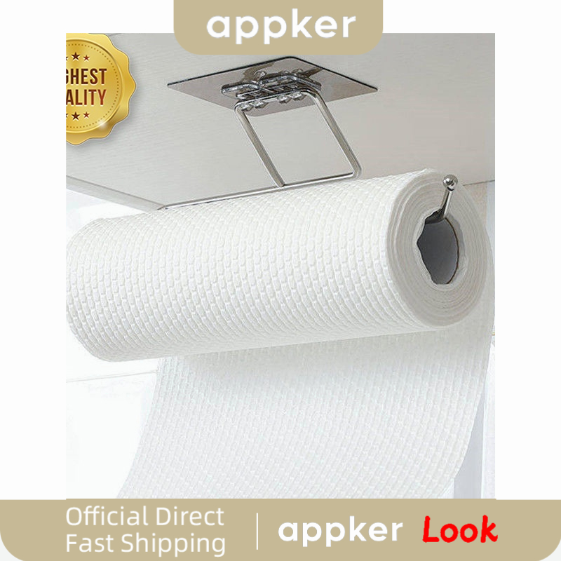 Punch-free hanging toilet paper rack roll paper rack bathroom towel ...