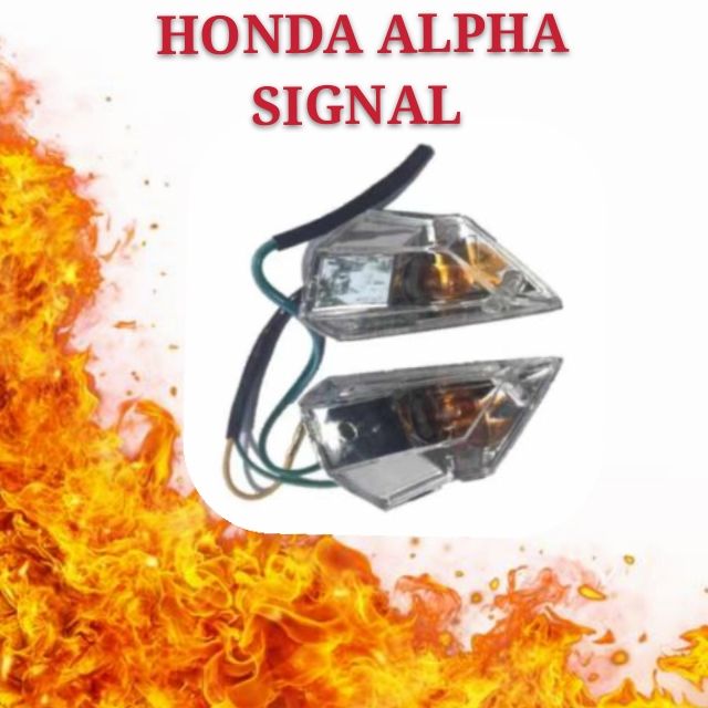 W110 ALPHA CLEAR/SMOKE SIGNAL SET FRONT THAI +SCROW Honda WAVE CX110 ...