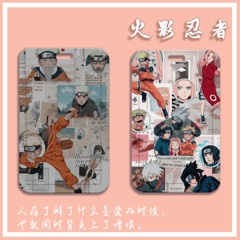 Anime Naruto Kakashi DIY Student Campus Access ID Card Holder Metro ...