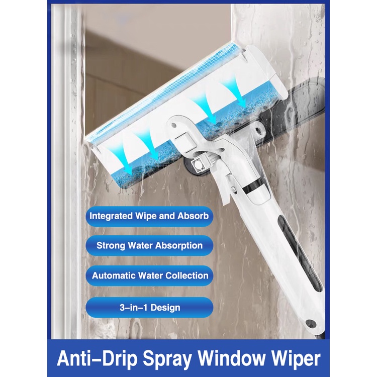 BOOMJOY 4in1 New Multi-function Window Scraper Squeegee Window Cleaner ...