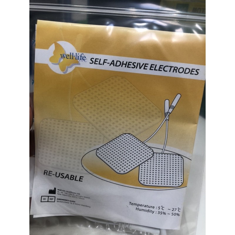Well Life self adhesive electrodes (5cm x 5cm) 4’s / pkt | Shopee Malaysia