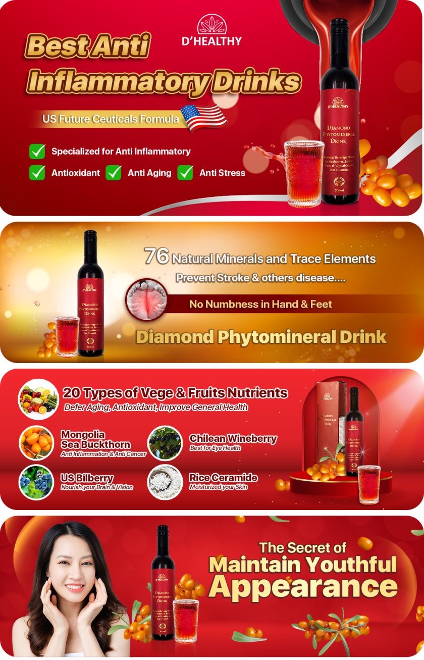 【D' Healthy】Mongolia Sea Buckthorn Fruit Tonic Diamond Drink King Of Anti Inflammatory Skin ...