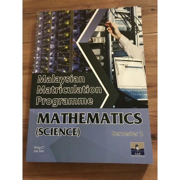 Malaysian Matriculation Programme Mathematics (Science) Sem 2 | Shopee ...