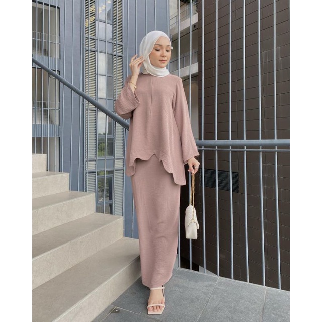 Dinda Kurung Haurabelle ironless mini kurung part 2 | Shopee Malaysia
