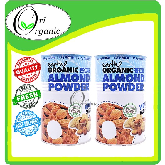 2x EARTH ORGANIC Almond Powder 500g (Exp 1/2027) EARTH LIVING ...