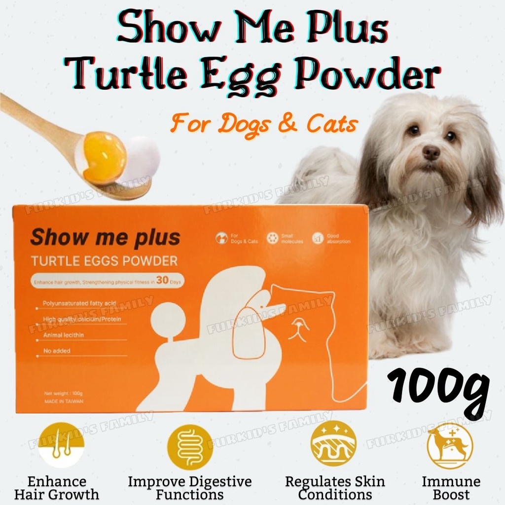 Show Me Plus Turtle Egg Powder Dog & Cat Supplement For Skin & Coat ...