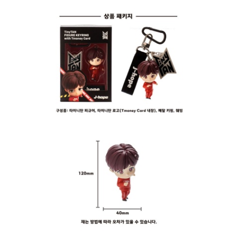 T money [BTS OFFICIAL] BTS figurineBT21 TINYTAN FIGURE KEYRING with Tmoney Card BTS keychain for ...