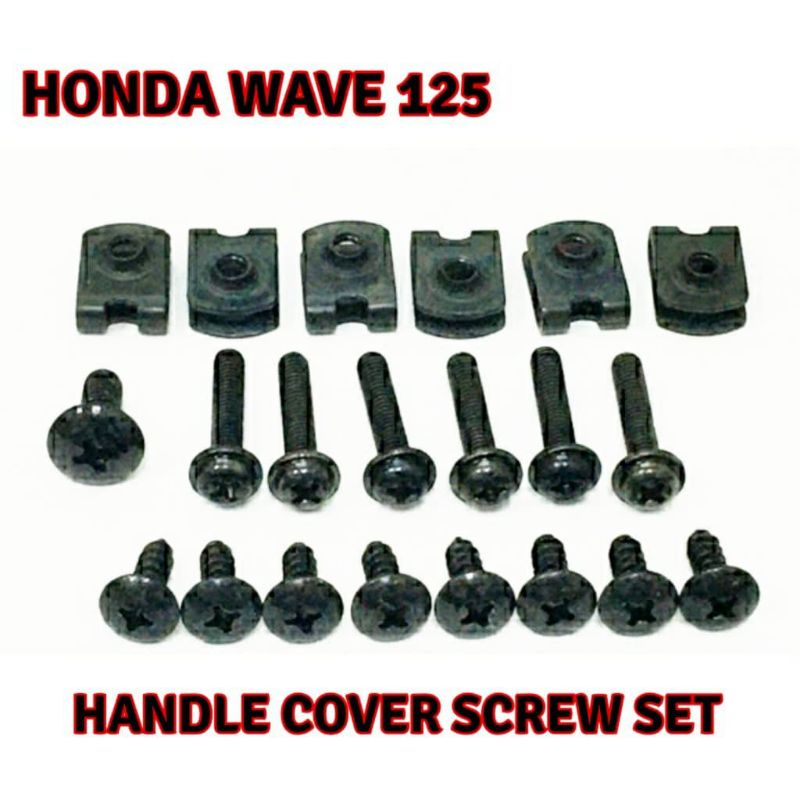 wave 125 handle cover screw set / screw kepala wave125 | Shopee Malaysia