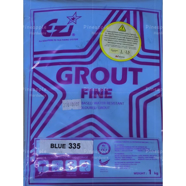 EZI 1KG TILE REFORM JOINT GROUT POWDER IN FINE ,WATER RESISTANT ...