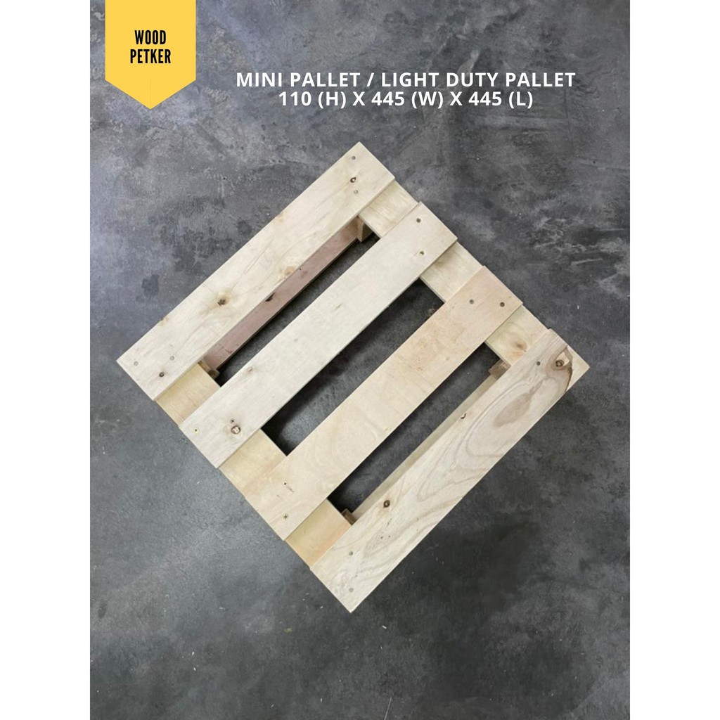 【Ready Stock】Pallet Light Duty /Kayu pallet wooden/110(H)X445(W)X445(L ...