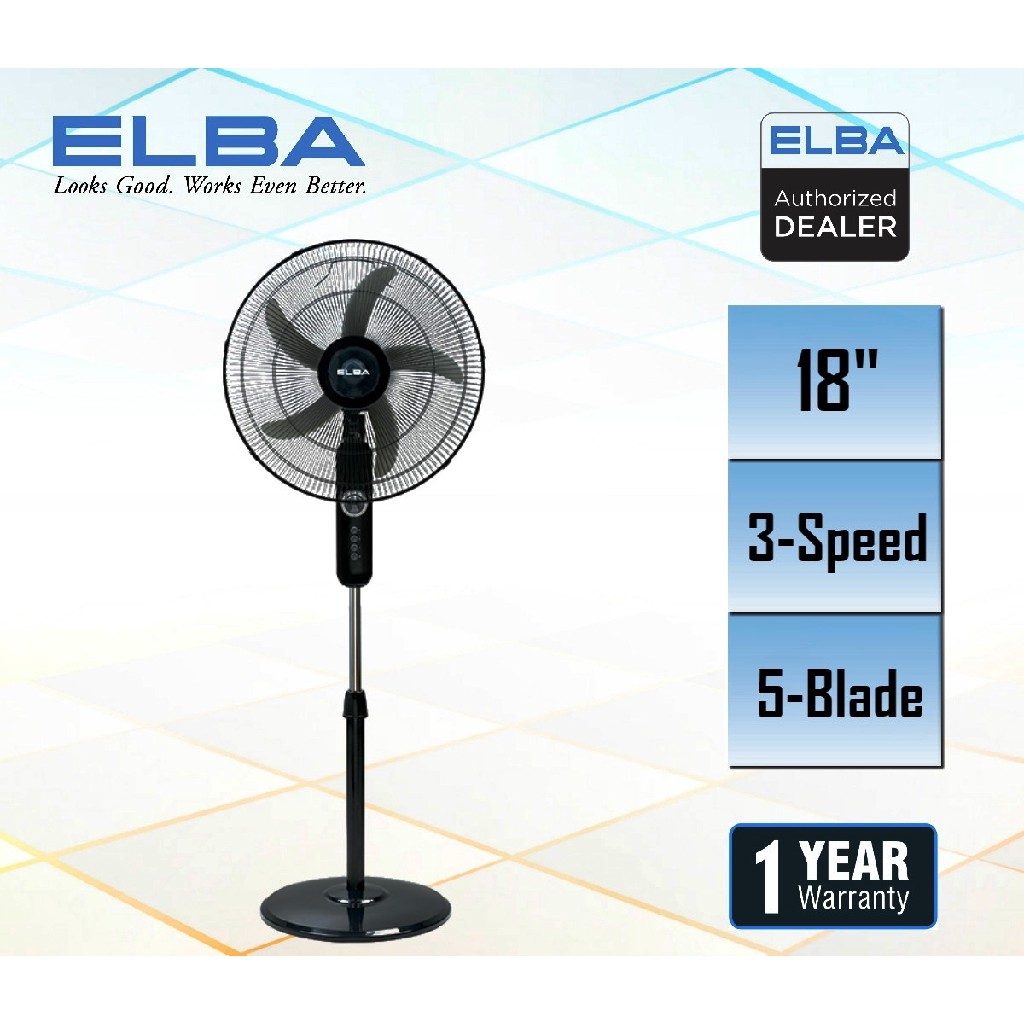 *FREE SHIP TODAY * ELBA ESF-G1880TM(BK) Industrial Stand Fan 18" 5 ...