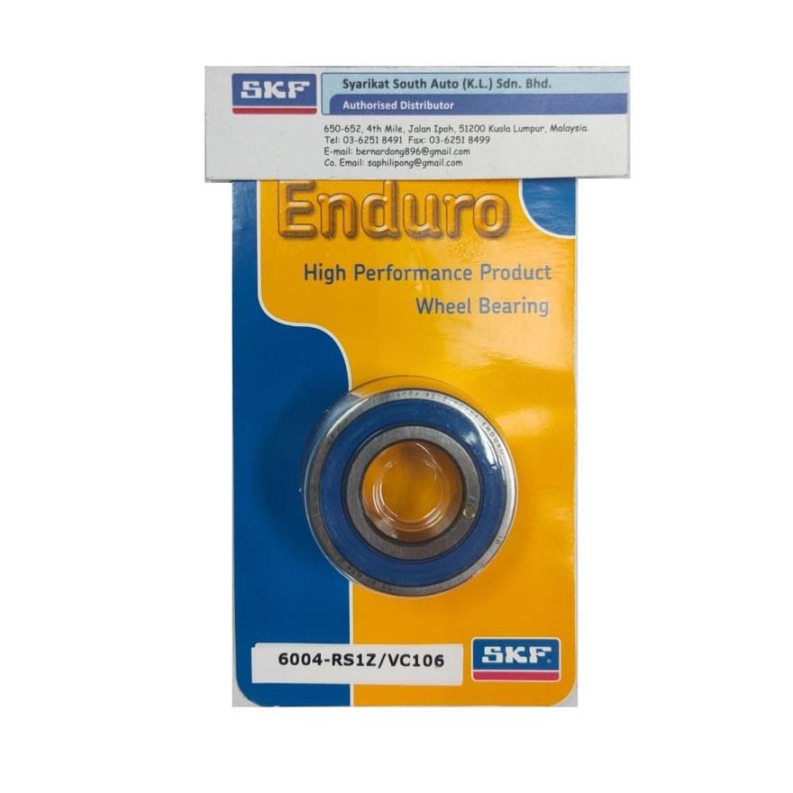 SKF 6004-RS1Z/VC106 Enduro Bearing 20x42x12 6004 RS1Z Wheel Bearing Enduro Shielded | Shopee ...