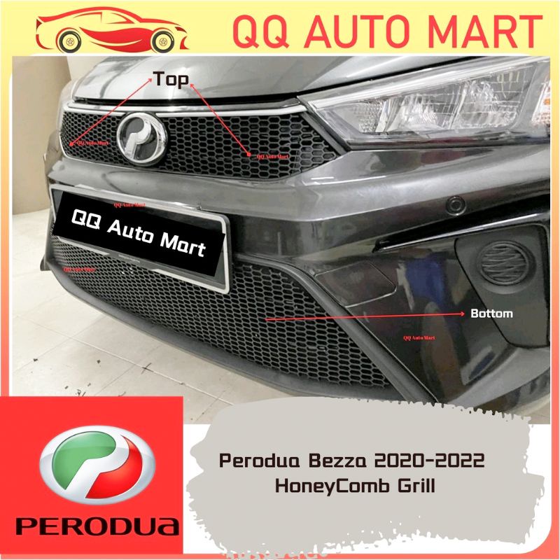 Perodua Bezza (New) 2020-2024 Honeycomb Grill/ Front Grill Honeycomb ...