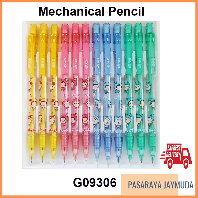 Mechanical Pencil / Pensel Tekan 0.5mm Lead Cute Fancy Cartoon ...