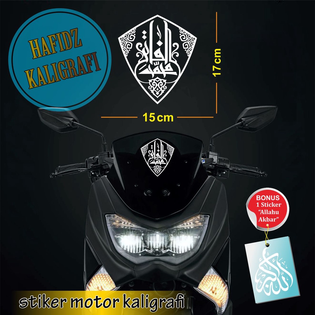 Muhammad Al Fatih cutting sticker, NMAX PCX LEXI XMAX ADV windshield ...
