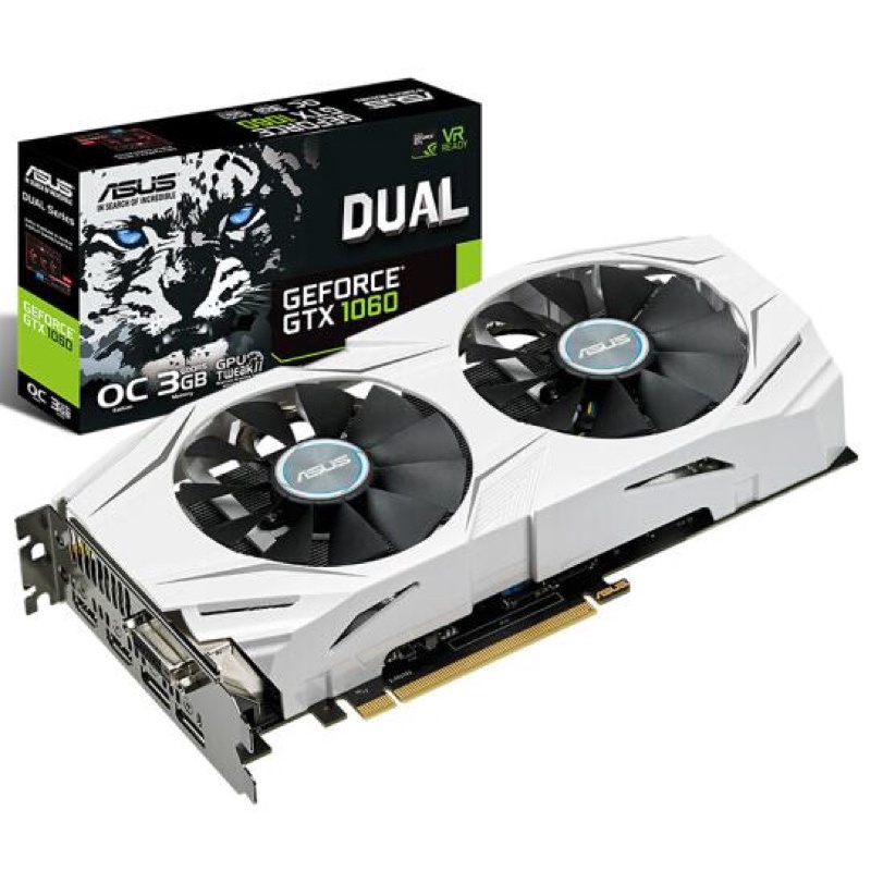 Asus 1060 6gb OC dual fan gpu white | Shopee Malaysia