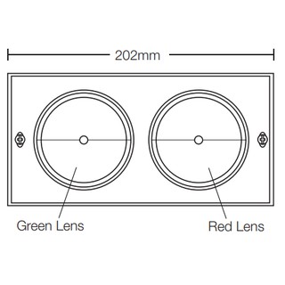 DEMCO Fire Alarm Prevention and Detections Twin Flashing Lights hooded ...