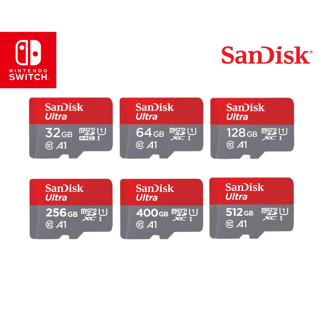 SanDisk Nintendo Switch Micro SD Memory Card 128GB/256GB/512GB SDXC For ...