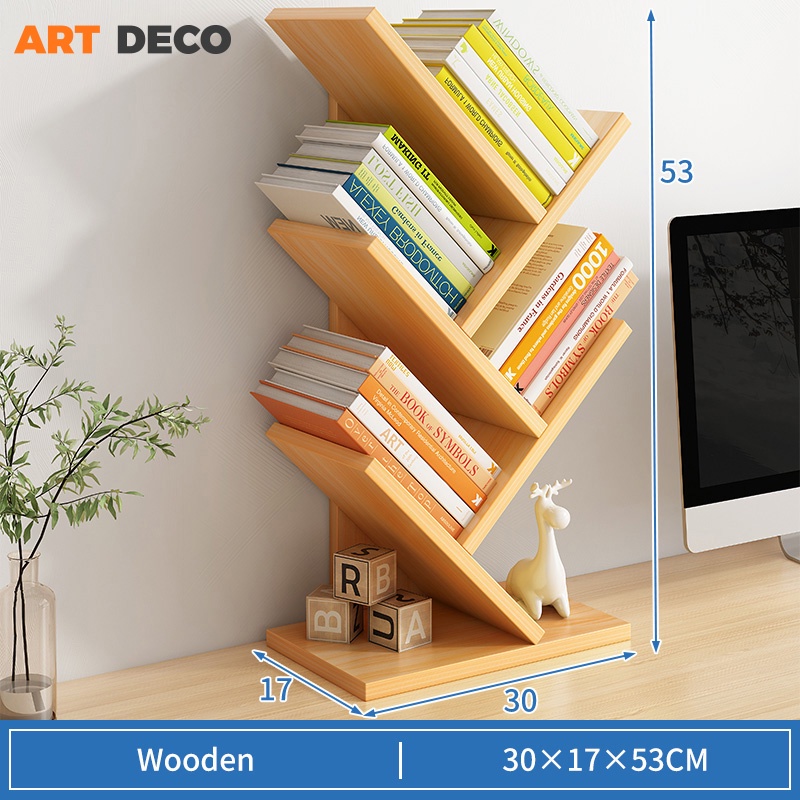 Desktop Book Rack Book shelf Rack Rak Buku Table Rack Rak buku kecil ...