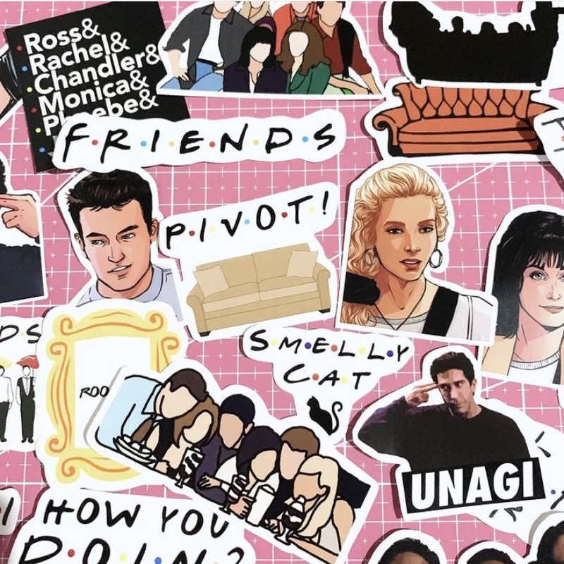 Tumblr Sticker | Friends Pack | Aesthetic STICKER PACK | Sticker LAPTOP ...