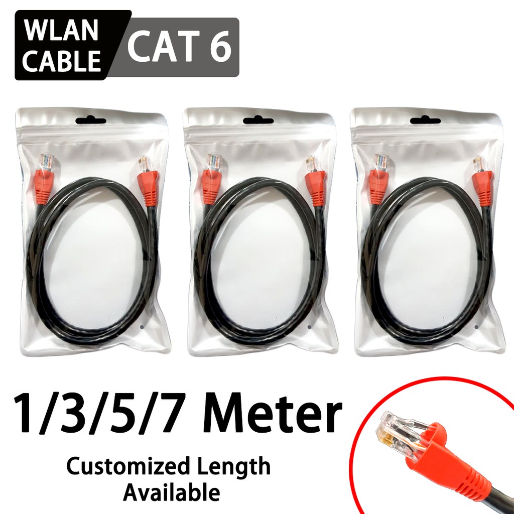 Wlan Cable / Internet Cable Cat 6 1-7 meter | Shopee Malaysia