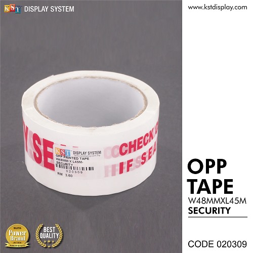 READY STOCK W48MM X L45M Security Seal Printed Opp Tape | Shopee Malaysia