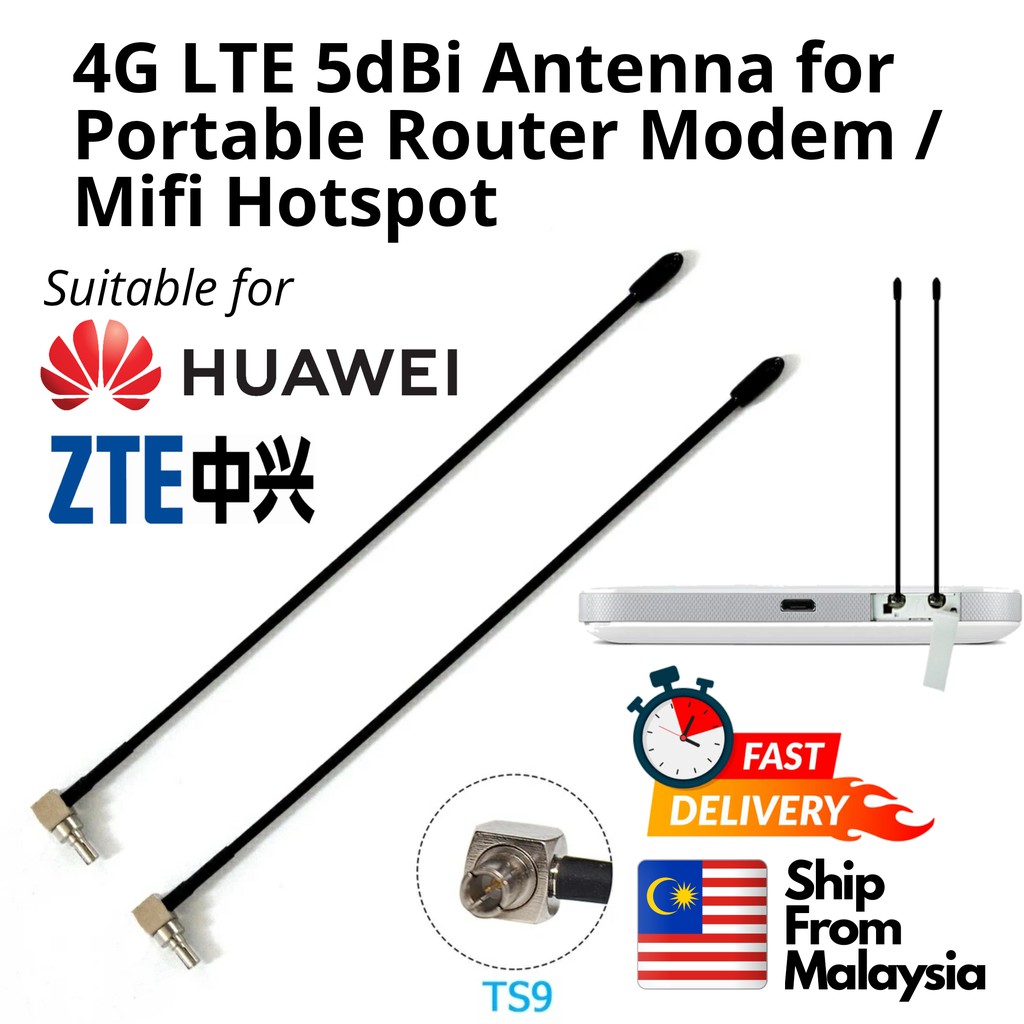 1 pairs 4G LTE 5dBi TS9 Antenna for mobile hotspot portable modem ...