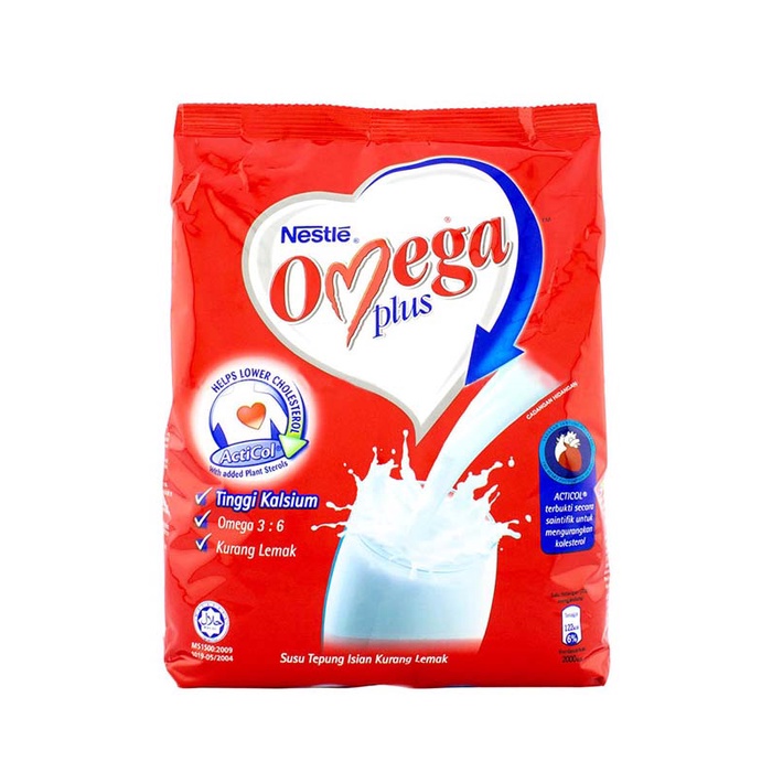 Susu Omega Plus 600g/1kg READY STOCK Tepung Susu Dewasa (Nestle Omega ...