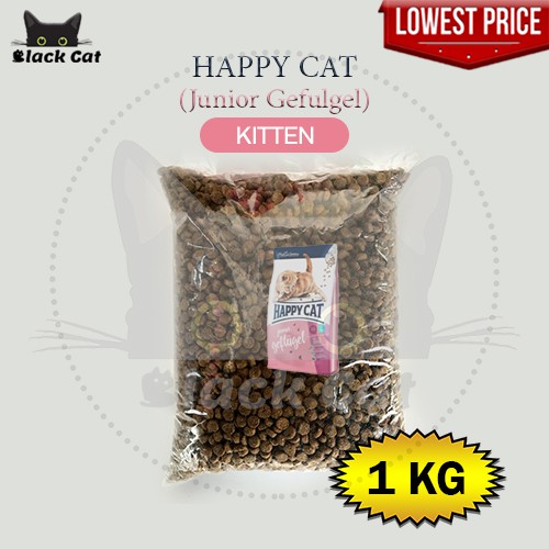 Happy Cat (Repack) Junior Geflugel 1KG Dry Cat Food Makanan Kucing ...
