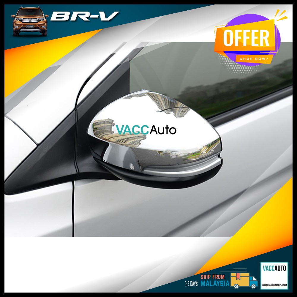 Honda BR-V Side Mirror Chrome Cover Side Rearview Mirror Wing Cover ...
