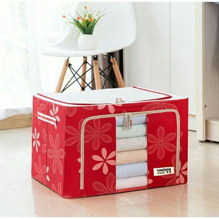 💥HOT💥LARGE CAPACITY OXFORD BOX FOLDABLE STORAGE BAG STEEL FRAME | Shopee Malaysia