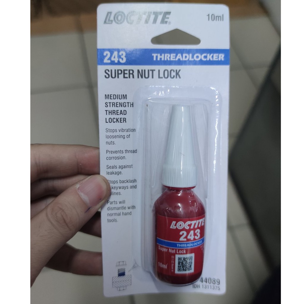 Loctite 243 Threadlocker Super Nut Lock 10ml | Shopee Malaysia