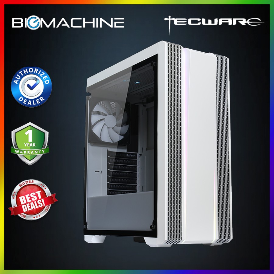 Tecware BIFROST ARGB TG (WHITE) ATX GAMING CASE [ATX, Matx, Mini-ITX ...