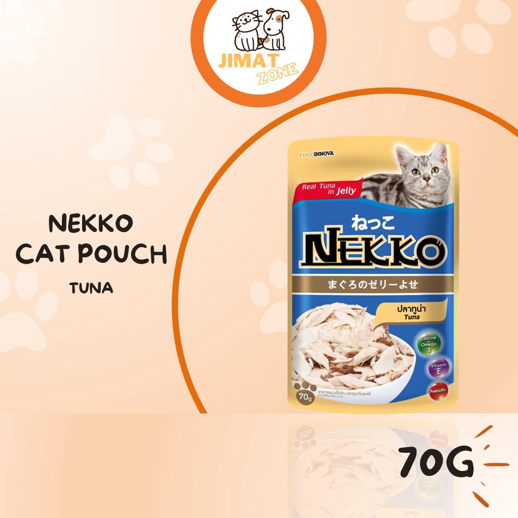 Nekko Premium Cat Wet Pouch 70G - Chicken ,Tuna , Salmon , Gravy ...